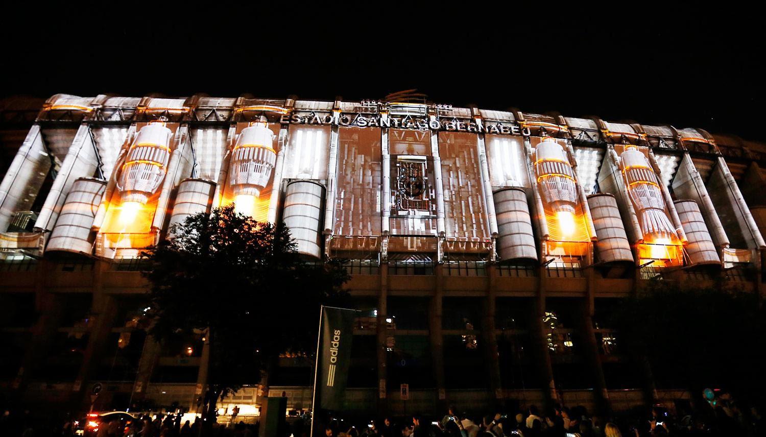 Adidas Real Madrid Bernabeu Show Mapping - Romera Infografía